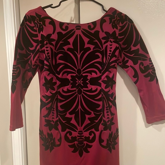 Izabel London | Dresses | Isabel London Maroon Holiday Dress | Poshmark